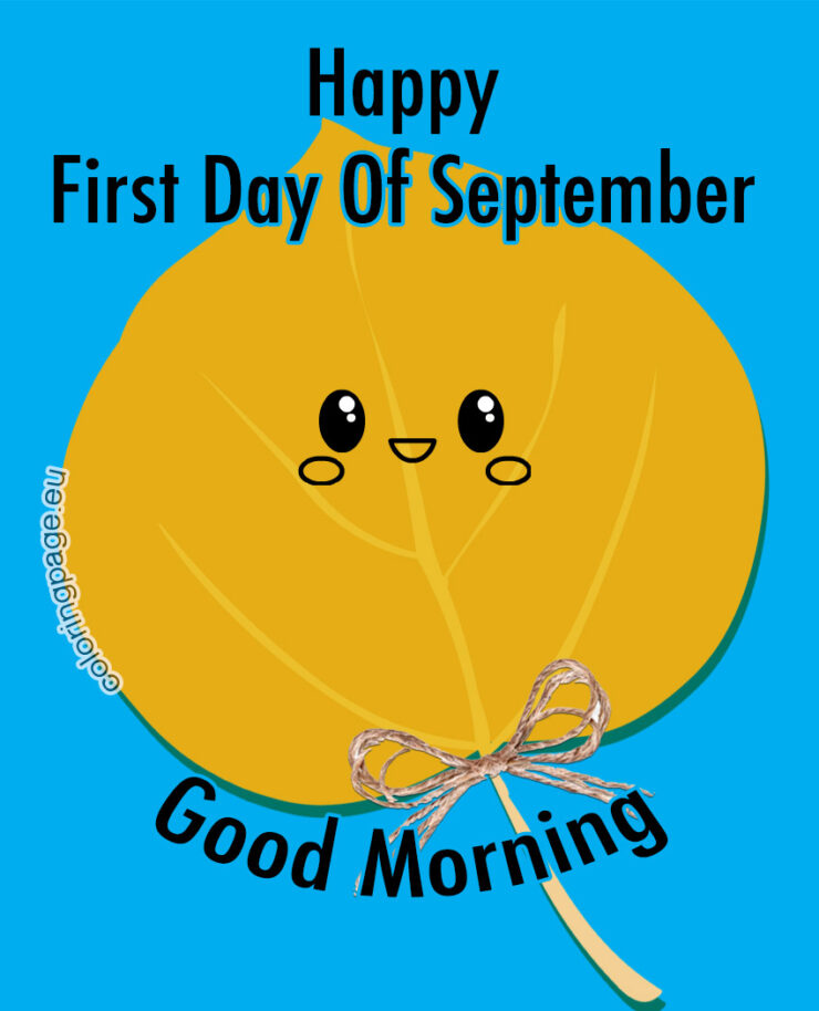 Happy First Day of September | Coloring Page