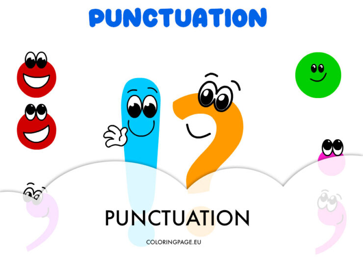 Punctuation Marks Printable | Coloring Page