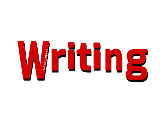 Red Write Word | Coloring Page