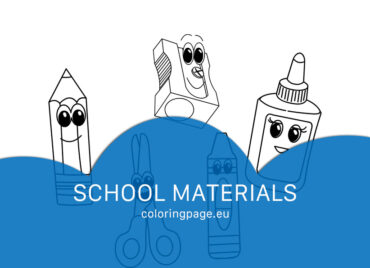 School Supplies | Coloring Page