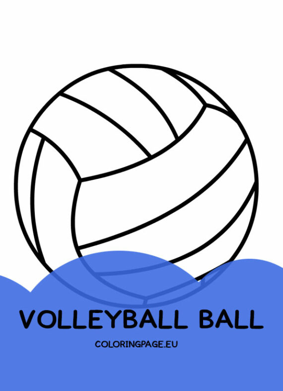 Volleyball ball | Coloring Page