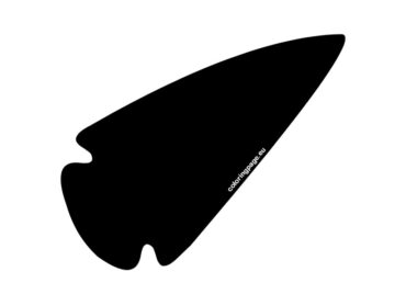 Printable Arrowhead Silhouette | Coloring Page
