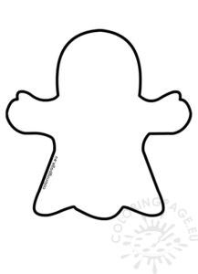 Ghost cut out | Coloring Page