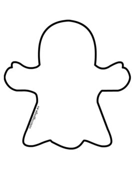 Ghost cut out | Coloring Page