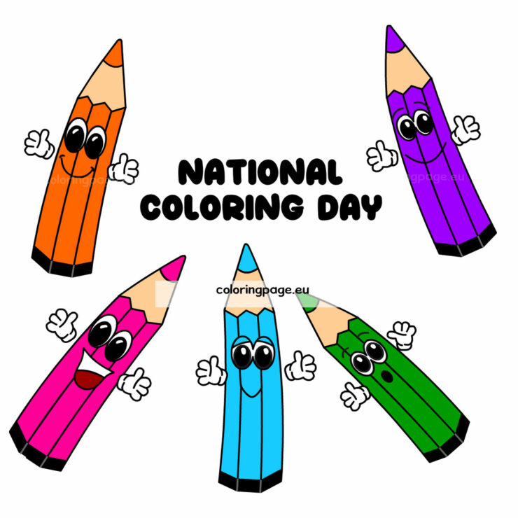 National Coloring Day | Coloring Page