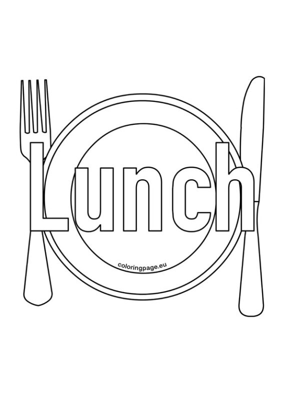 Written lunch | Coloring Page