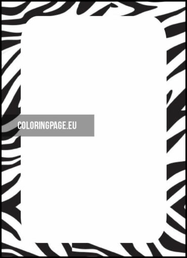 Zebra border | Coloring Page