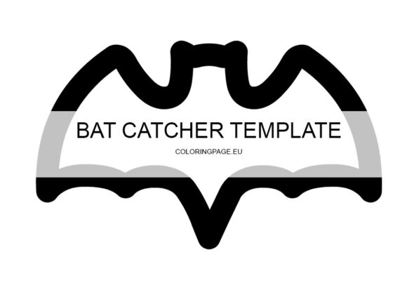 Bat catcher template | Coloring Page
