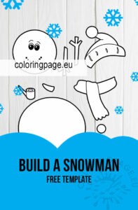 Build a Snowman | Coloring Page
