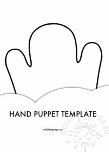 Hand Puppet Template | Coloring Page