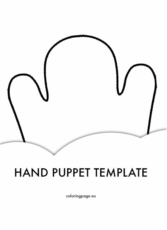 Hand Puppet Template | Coloring Page