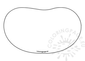 Jelly bean template | Coloring Page