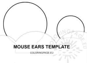 Mouse ears template | Coloring Page