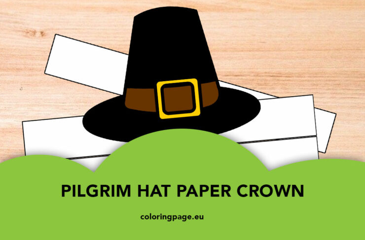 Pilgrim Hat Paper | Coloring Page