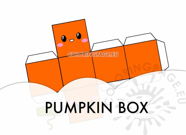 Pumpkin box | Coloring Page