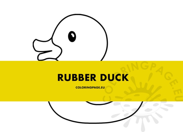 Rubber duck | Coloring Page