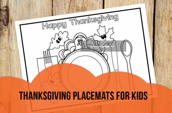 Printable Thanksgiving Placemat | Coloring Page