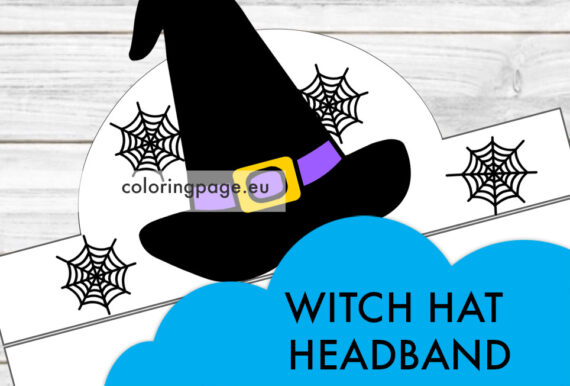 Witch Hat Headband | Coloring Page
