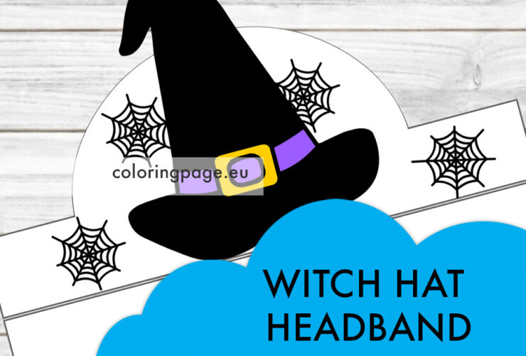 Witch Hat Headband | Coloring Page