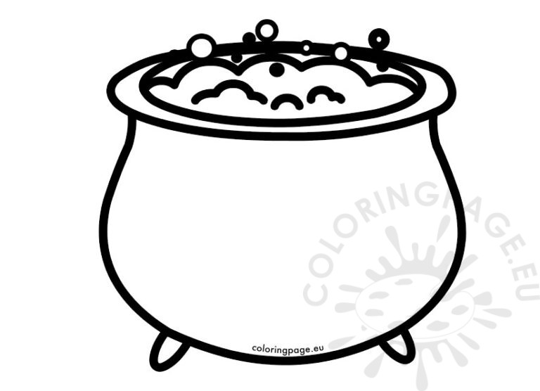 Witch pot | Coloring Page