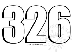 326 number | Coloring Page
