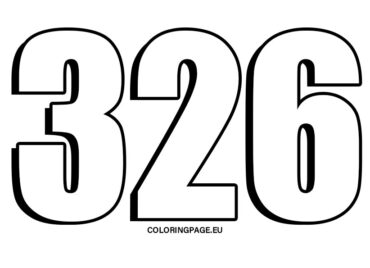 326 number | Coloring Page