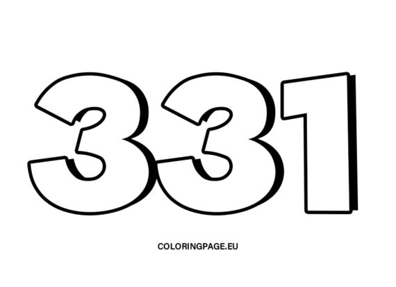 331 number | Coloring Page