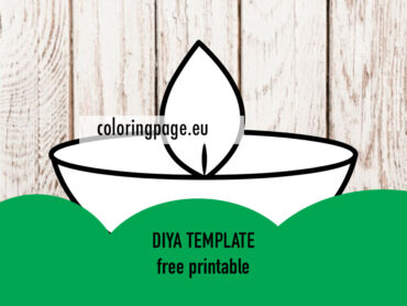 Diya template | Coloring Page