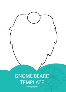 Gnome beard template | Coloring Page