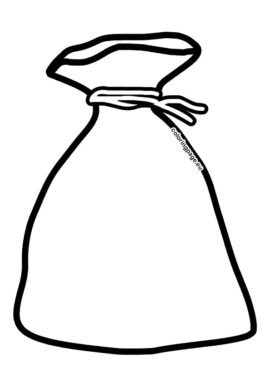 Santa sack | Coloring Page