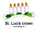 St Lucia crown craft | Coloring Page