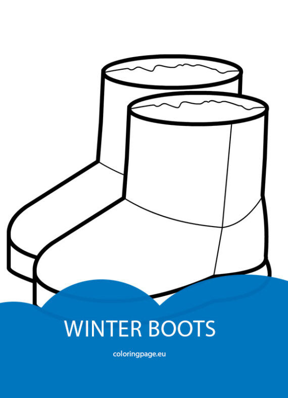 Winter Boots | Coloring Page