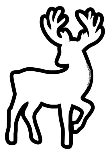 Deer shape | Coloring Page