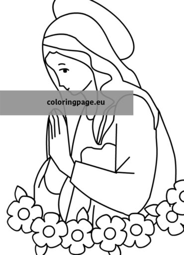 Immaculate Conception for kids | Coloring Page