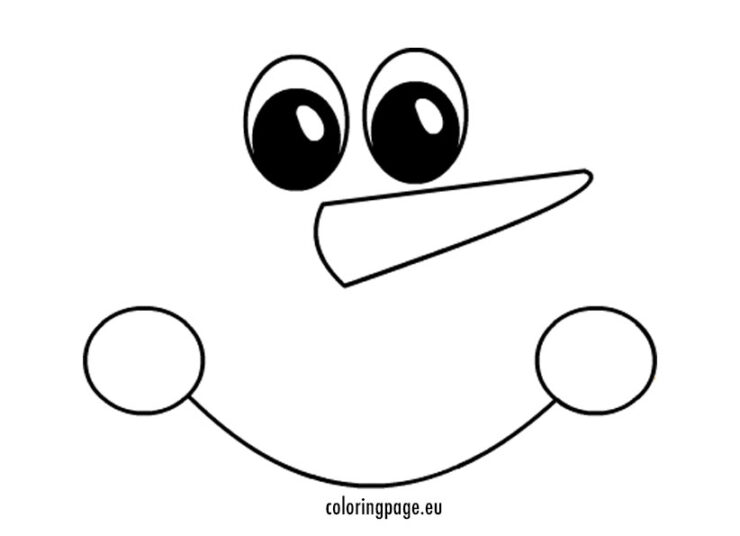 Snowman mouth ideas | Coloring Page