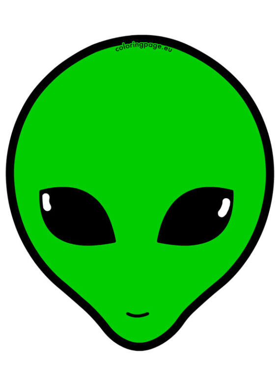 Alien head | Coloring Page