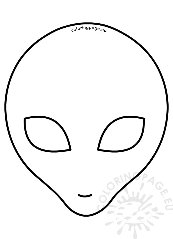 Alien outline | Coloring Page