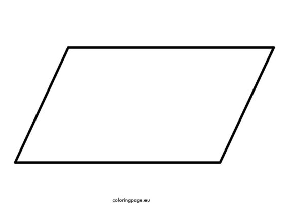 Parallelogram | Coloring Page