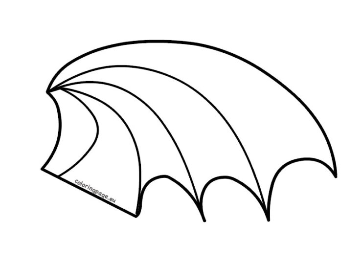 Dragon wing template | Coloring Page