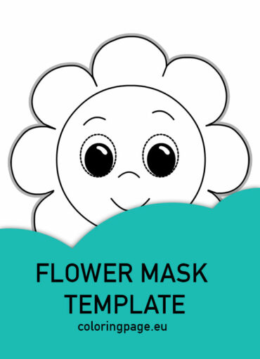 Flower mask | Coloring Page