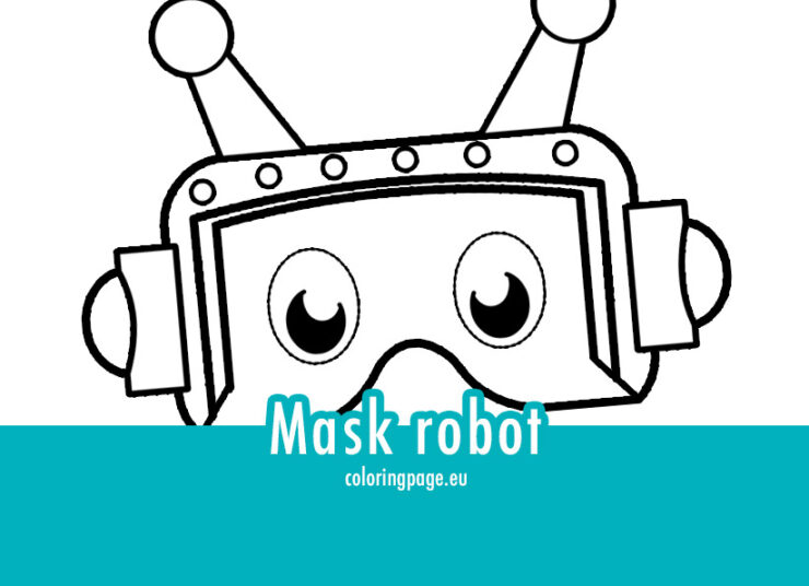 Mask robot | Coloring Page