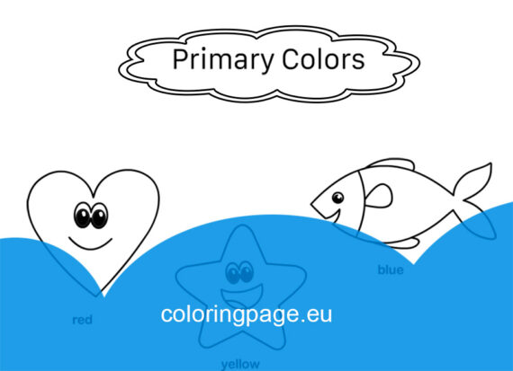 Primary colors | Coloring Page
