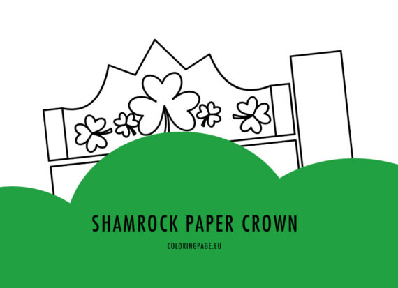 Shamrock crown | Coloring Page
