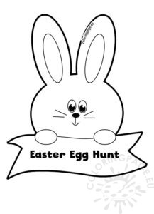 Easter egg hunt sign | Coloring Page