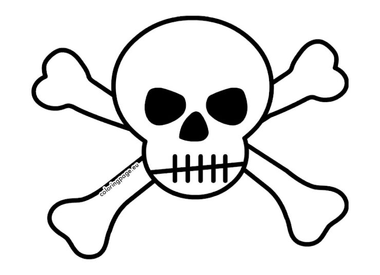 Pirate Skull Coloring Pages Sketch Coloring Page