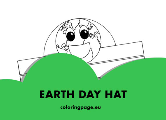 Earth Day Hat | Coloring Page
