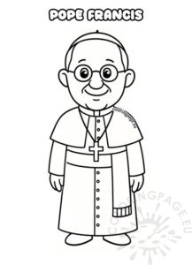 Printable Pope Francis | Coloring Page