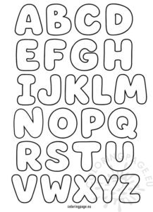 Bubble letters | Coloring Page