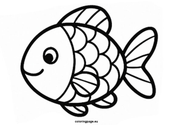 Cute fish | Coloring Page