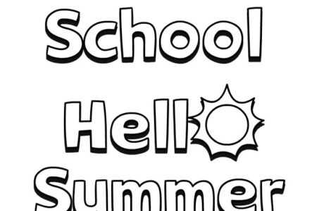 Summer - Coloring Page